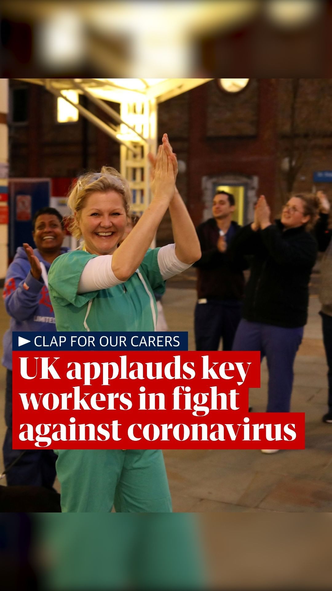 People across the UK clap, cheer and bang pots and pans for healthcare ...