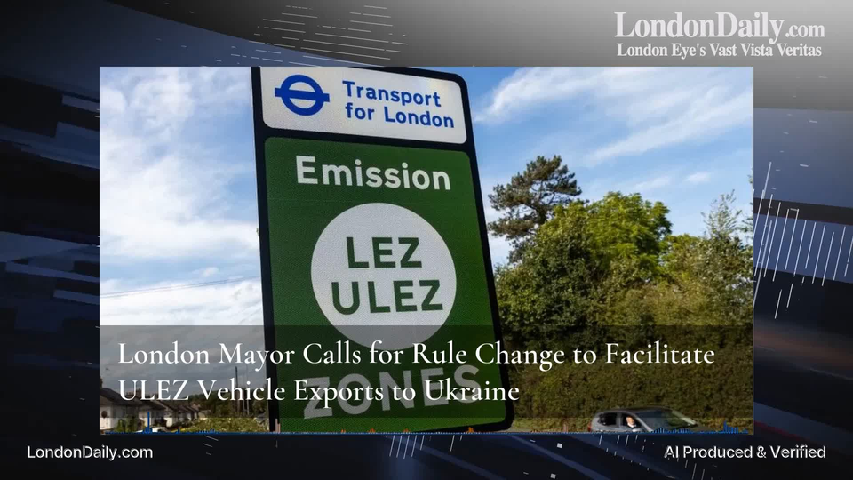 London Mayor Calls for Rule Change to Facilitate ULEZ Vehicle Exports ...