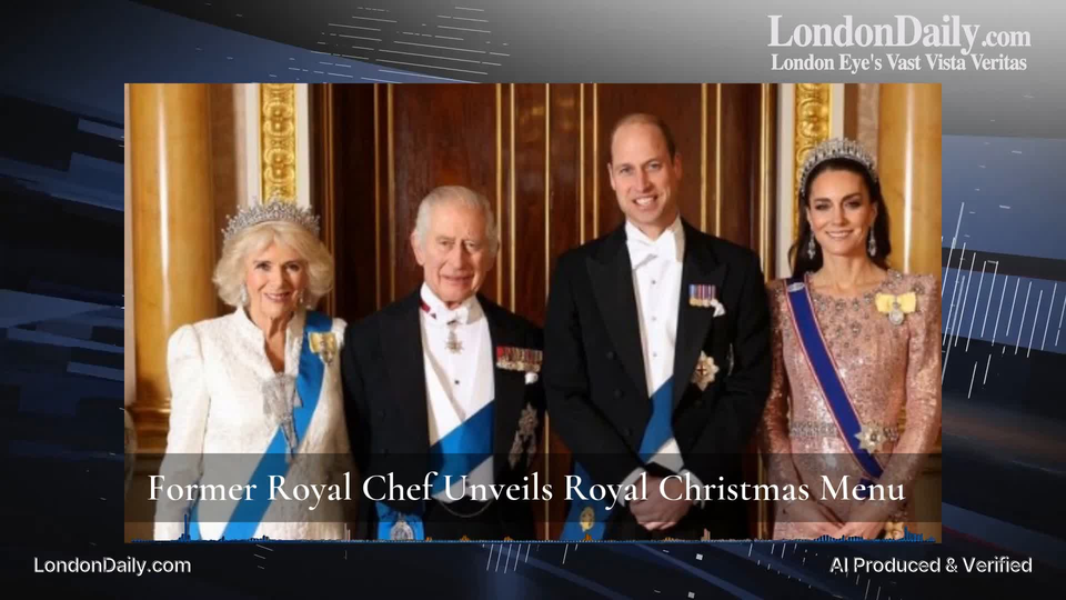 Former Royal Chef Unveils Royal Christmas Menu - London Daily