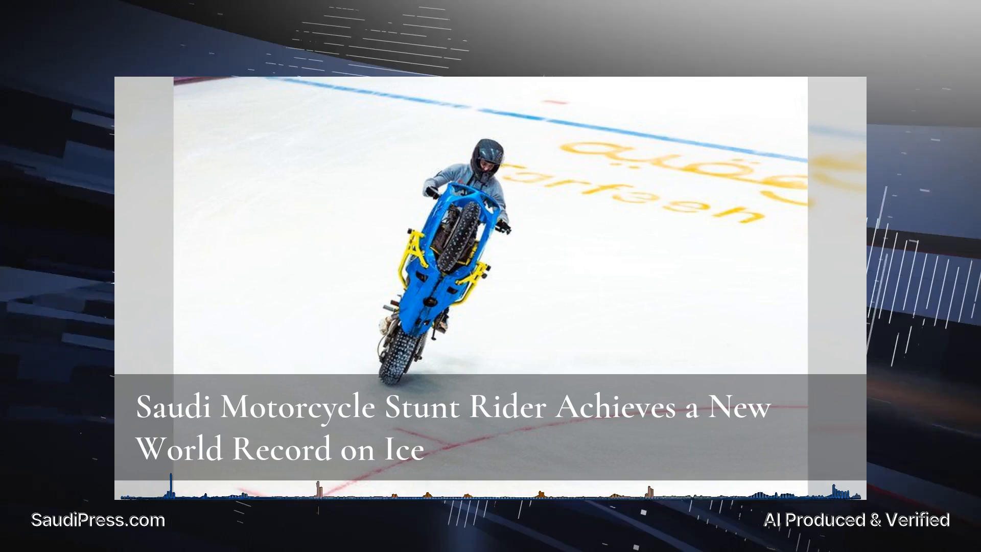 Saudi Motorcycle Stunt Rider Achieves a New World Record on Ice - Saudi ...