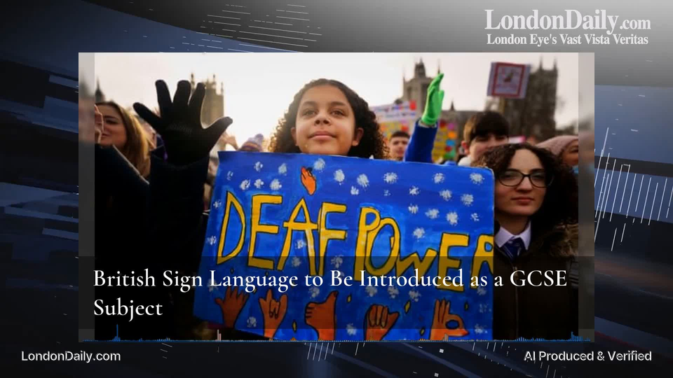 British Sign Language to Be Introduced as a GCSE Subject - London Daily