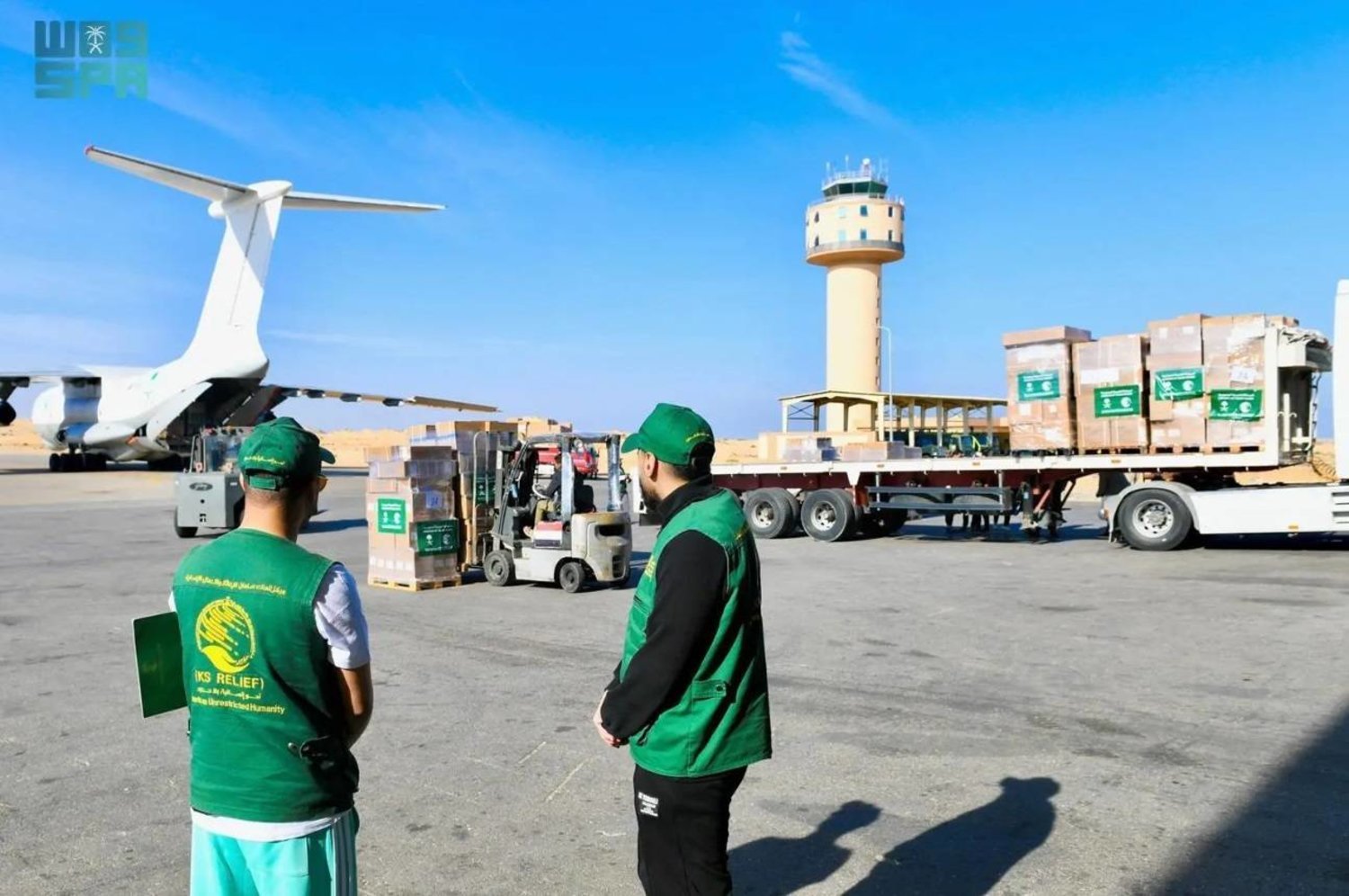 Saudi Humanitarian Aid Lands in Egypt for Gaza - Saudi Press