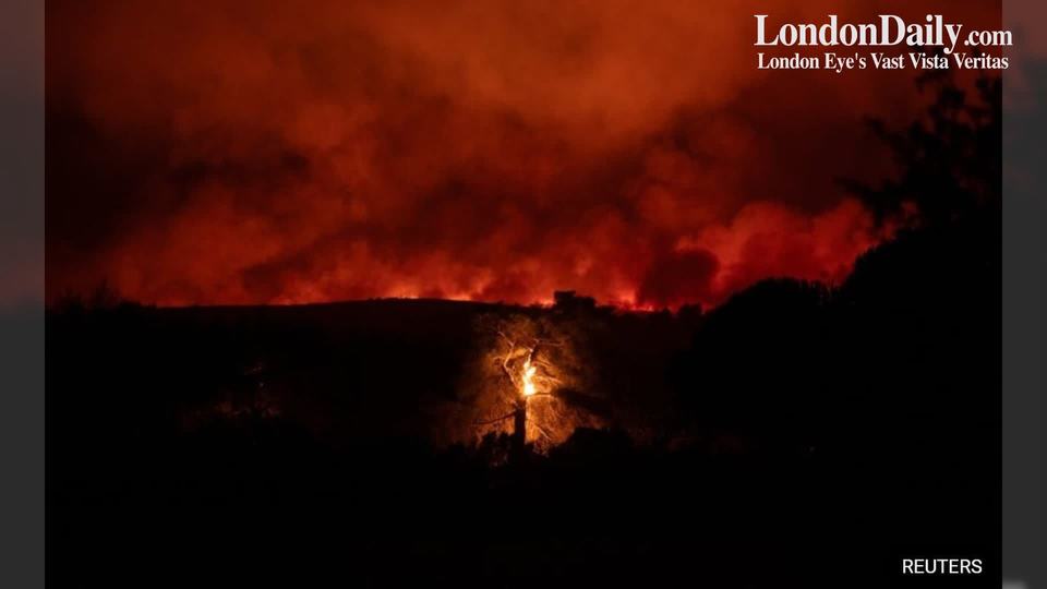 Wildfire Prompts Evacuation in Marathon, Greece - London Daily