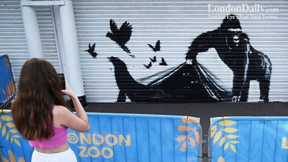 Banksy's Final Animal Art Installation Appears on London Zoo Gates ...