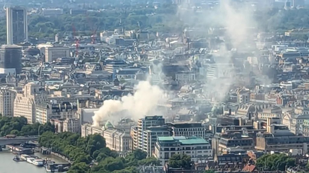 Somerset House Fire Contained: No Artwork Damaged - London Daily