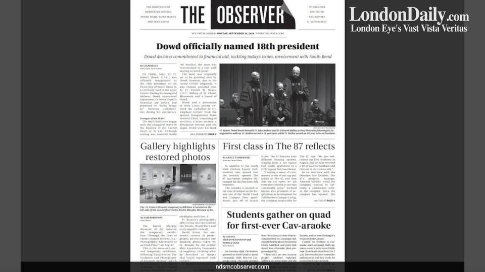 The Observer, World's Oldest Sunday Newspaper, Up for Sale - London Daily