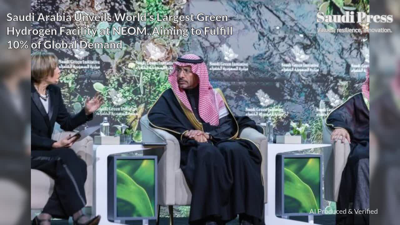Saudi Arabia Unveils World's Largest Green Hydrogen Facility Amid ... Saudi Arabia Unveils World's Largest Green Hydrogen Facility Amid ...