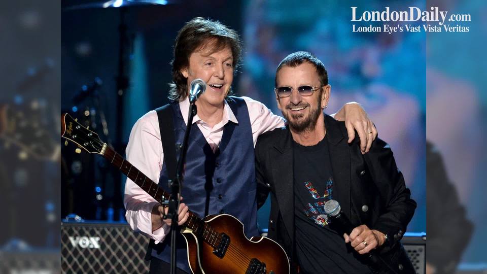 Beatles Reunion Electrifies London: Paul McCartney and Ringo Starr ...