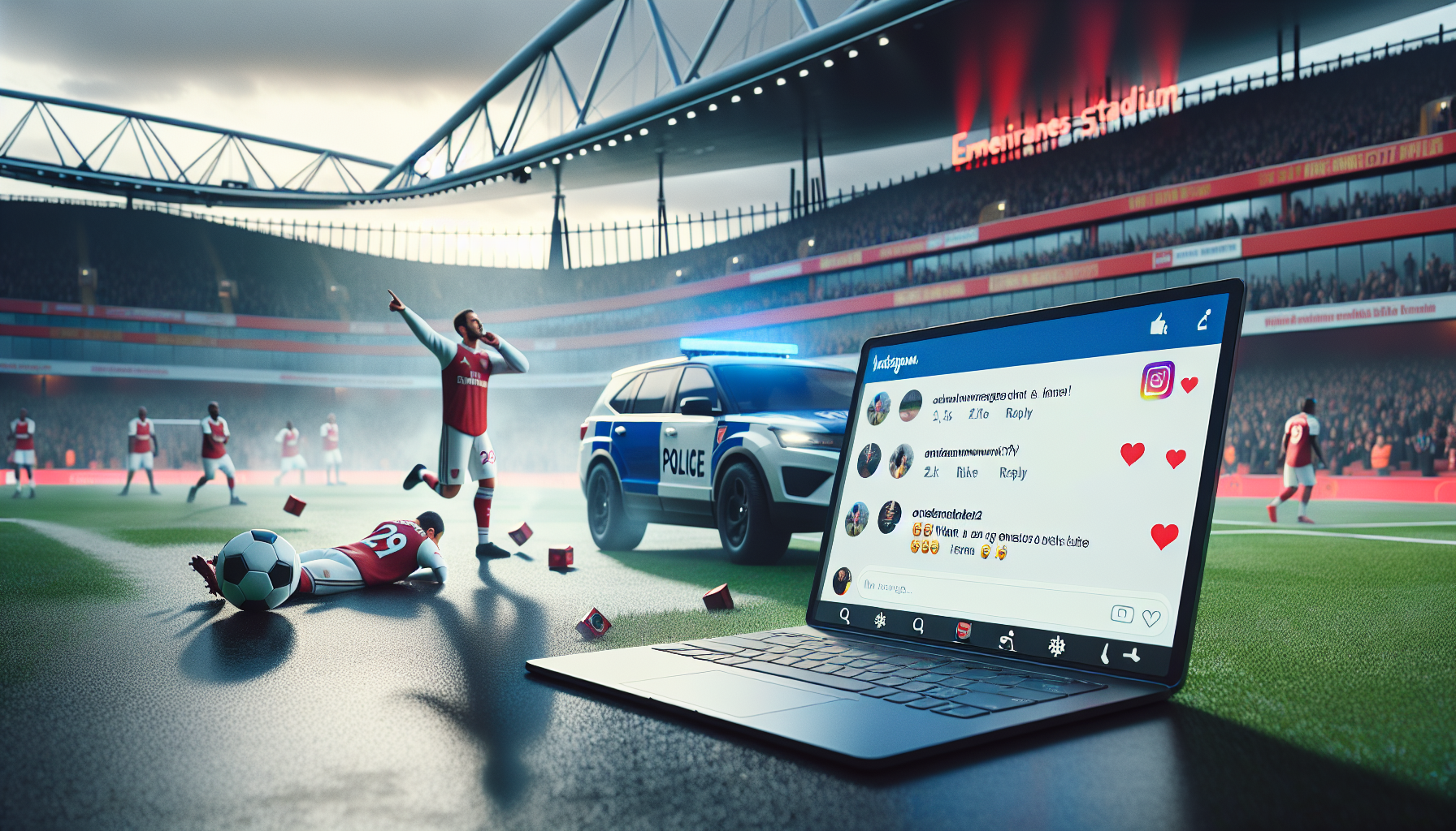 Teenager Arrested for Sending Abusive Messages to Wife of Arsenal ...