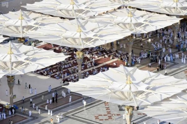 Automated Umbrellas Enhance Comfort at the Prophet’s Mosque in Madinah ...