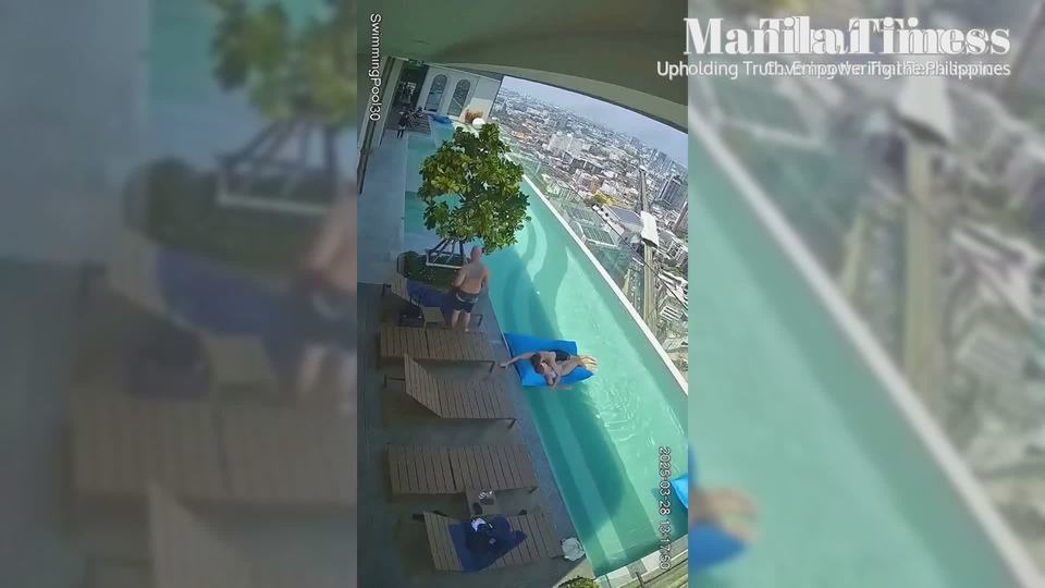CCTV footage from a high-rise condo in the middle of Bangkok shows the ...