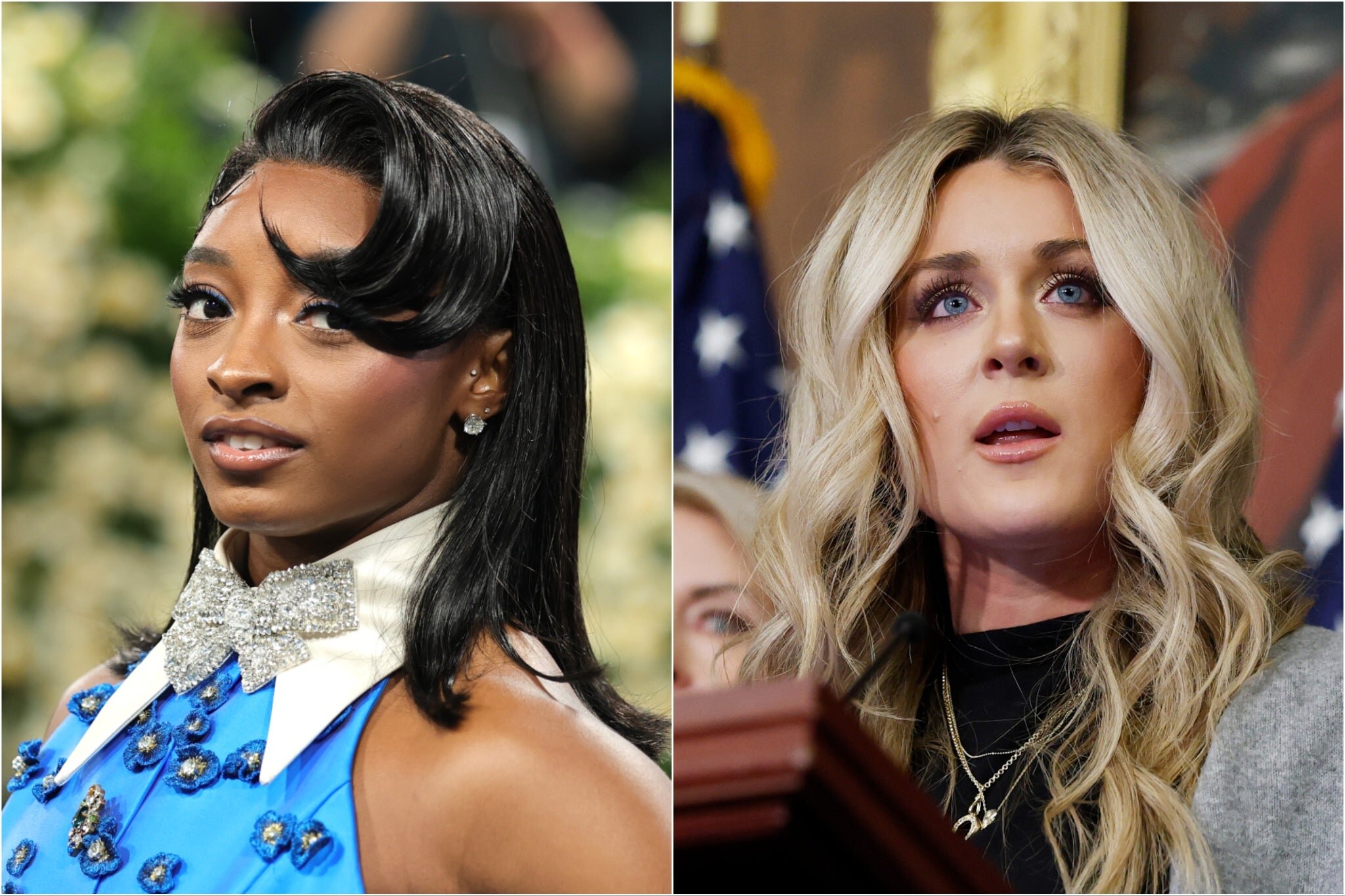 Simone Biles and Riley Gaines Clash Over Transgender Athletes in Women ...