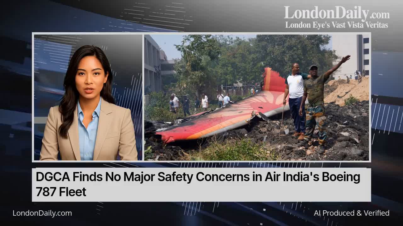 DGCA Finds No Major Safety Concerns in Air India's Boeing 787 Fleet - London Daily