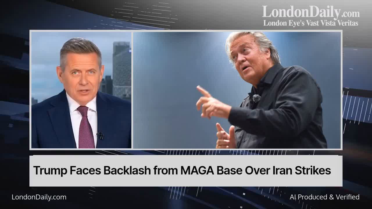 Trump Faces Backlash from MAGA Base Over Iran Strikes - London Daily