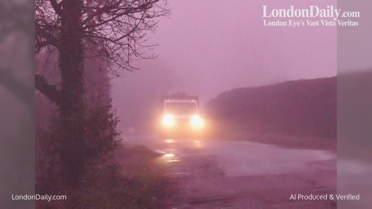 Rare Pink Fog Sweeps Across Parts of the UK as Met Office Warns of Poor ...